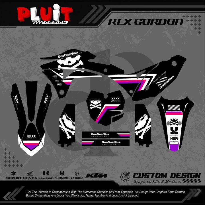 DECAL STICKER KLX GORDON Full Body [CUSTOM DESIGN] | Lazada Indonesia