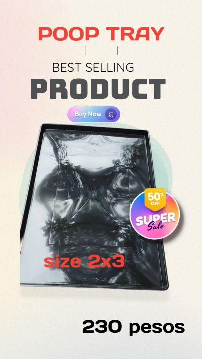 2x3 poop tray, poop tray 2x3, tray, tray for dog cage, 2x3 tray | Lazada PH