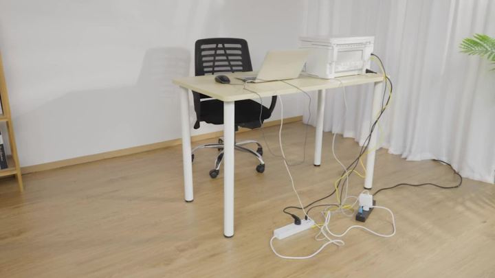 2 Pek DELAMU Di Bawah Dulang Pengurusan Kabel Meja, Penyusun Kord Logam ...