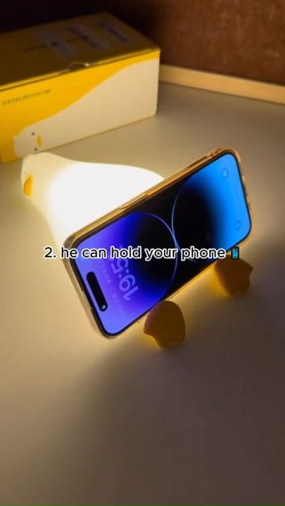 Lying Flat Duck Night Light, LED Squishy Duck Lamp, Cute Light Up Duck ...