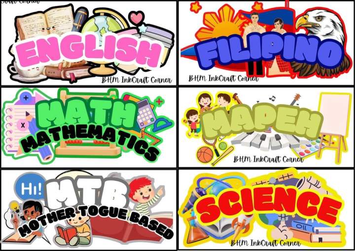 Customized Subject Label Sticker ( MAKABANSA DESIGN ) | Lazada PH
