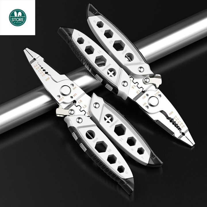 16 in 1 Wire Stripper Plier Multifunction Wire Stripping Tool Portable ...