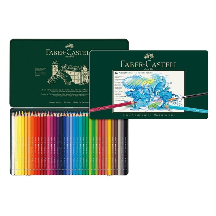Faber-Castell | Water-Soluble Color Pencils Green Box Set | Lazada ...