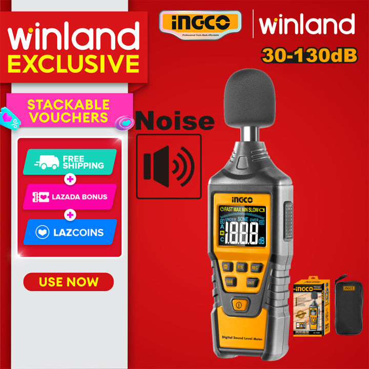 Ingco by Winland Digital Sound Level Meter 30-130dB HETSL01 ING-PT ...