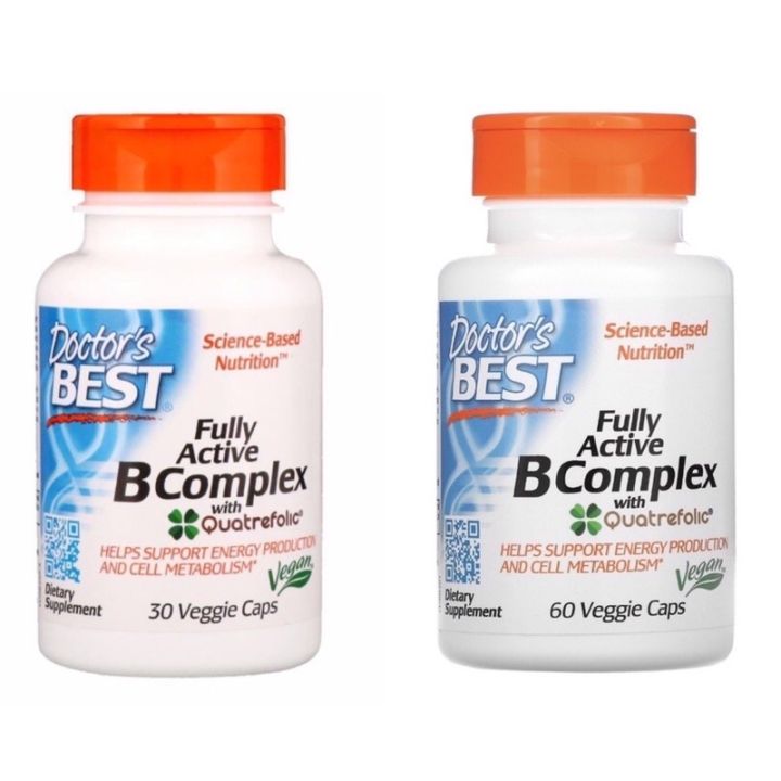 exp 2026 วิตามินบี บีรวม Doctor's Best, Fully Active B Complex with ...