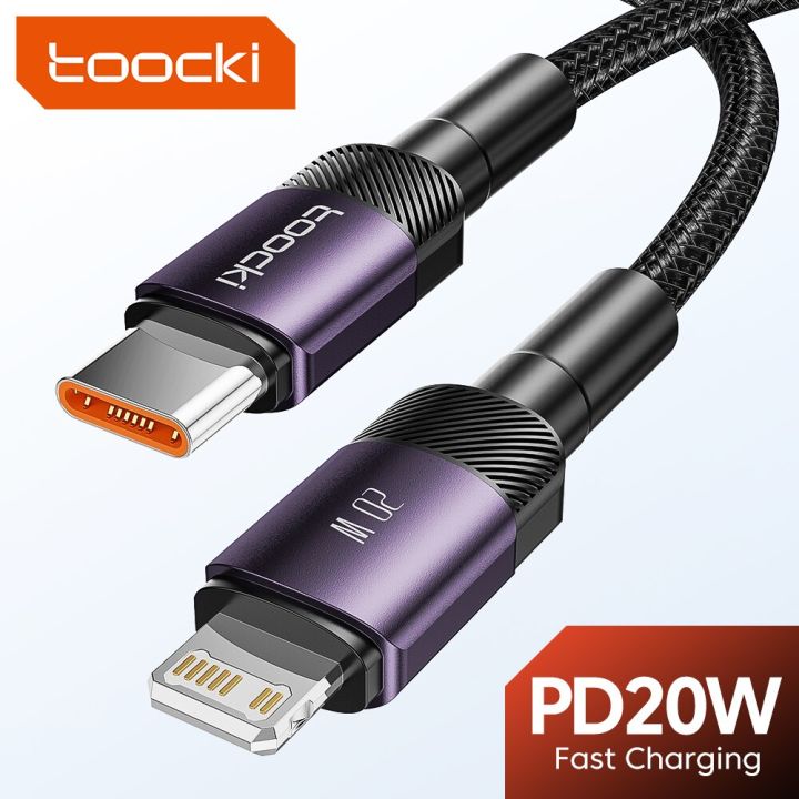 Toocki PD 20W USB C To Lightnin Cable For iPhone 15 14 13 12 11 Pro XS ...