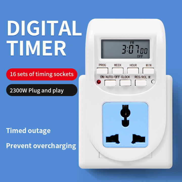 Đồng hồ bấm giờ điện tử thông minh 220V hàng tuần Công tắc thời gian ...