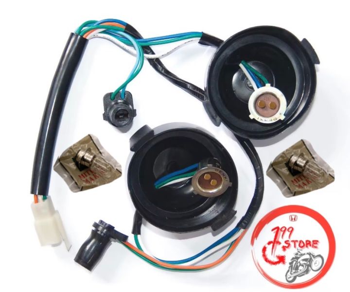 Bộ Giắc ghim dây điện đuôi đèn trước + Bóng Đèn AB 110 AIR BLADE 110 ...