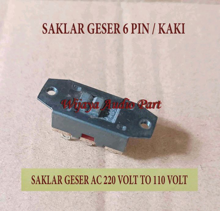 1 BUAH SAKLAR AC SELECTION 220 VOLT TO 110 VOLT | Lazada Indonesia