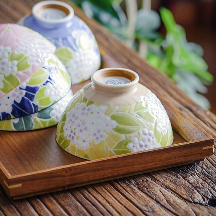 OMK Japanese Style Ceramic Rice Bowl Tall Bucket Bowl 300ML | Lazada ...