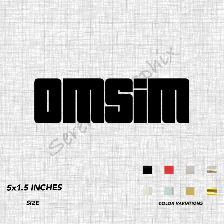 OMSIM Sticker - Waterproof Cut Out Sticker | Lazada PH