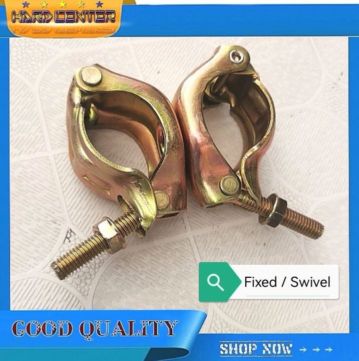 Scaffolding Clamp GI PIPE 1-1/2 Fixed Clamp And Swivel Clamp per/ pcs ...