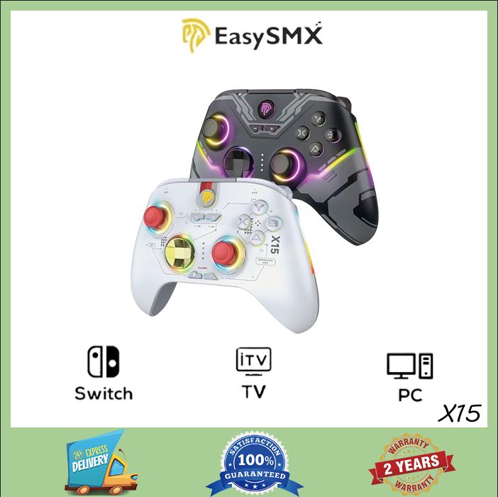 EasySMX- X15 PC Controller - Enhanced Wireless Bluetooth Controller ...