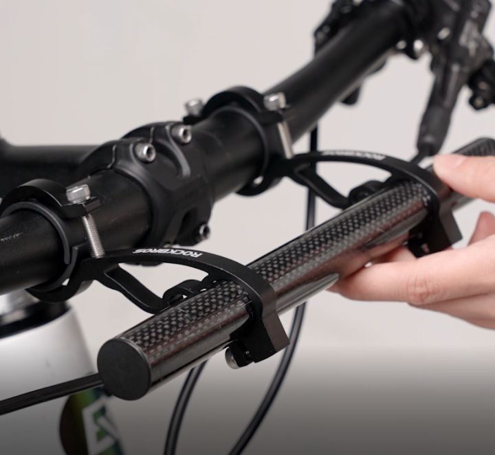 ROCKBROS Bicycle Carbon Fibre Tube Extension Frame Cycling Bracket ...