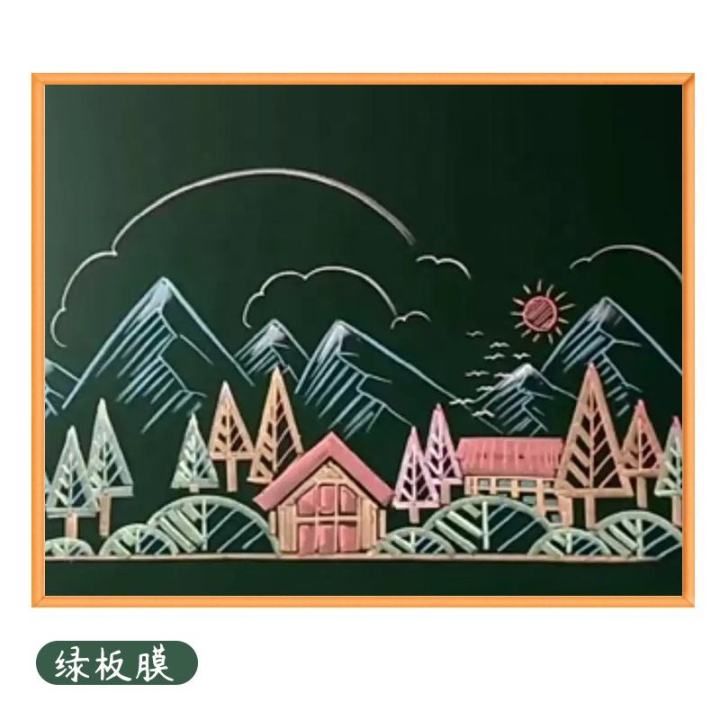 60*200CM Self Adhesive Whiteboard Blackboard Greenboard Wall Sticker ...