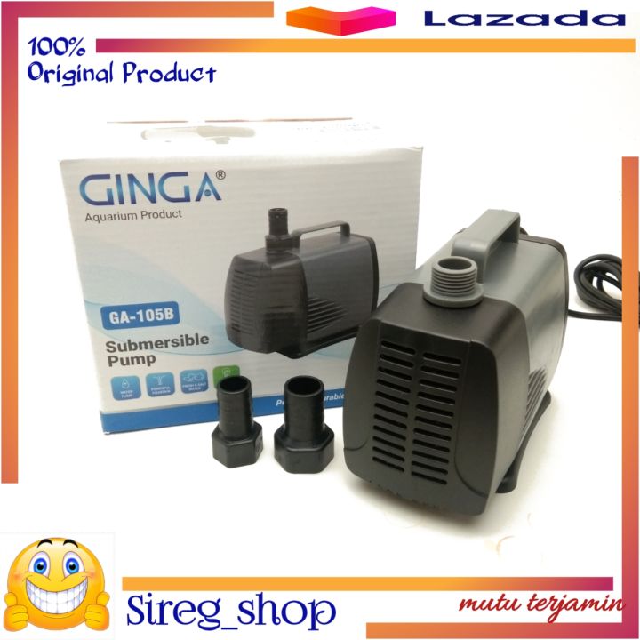 Pompa Celup GINGA GA 105B, Pompa Air Celup Aquarium/Kolam Ikan Eco ...