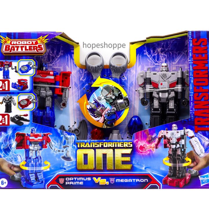 Transformers One Robot Battlers Optimus Prime vs Megatron 2 Pack Action ...