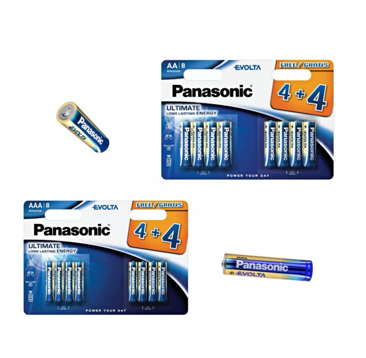 Panasonic Evolta AA(2A)/AAA(3A)x8 Ultimate Alkaline Battery | Lazada Singapore