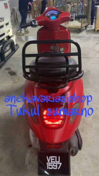 Back Rack Vespa LX , LXV, S , Primavera, Sprint, GTS dan S new 2021 ...