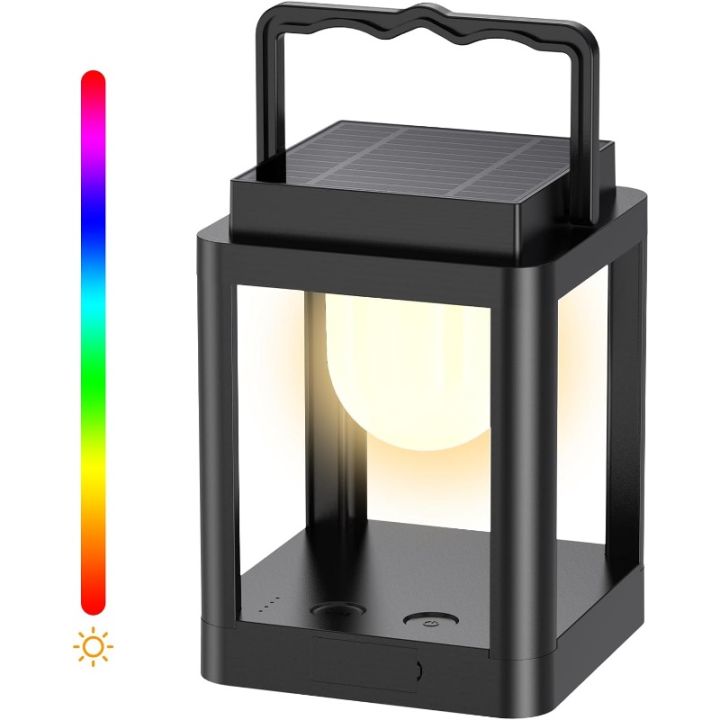 1Pc Solar Powered Desk Lamp Outdoor Portable Waterproof Rechargeable ...