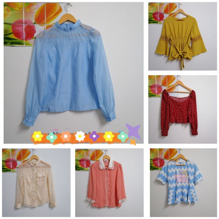 💟🎉เสื้อแฟชั่นผู้หญิงมือสอง#เสื้อมือสอง สภาพดี คละแบบ ใส่ลำลอง ใส่เที่ยว ...