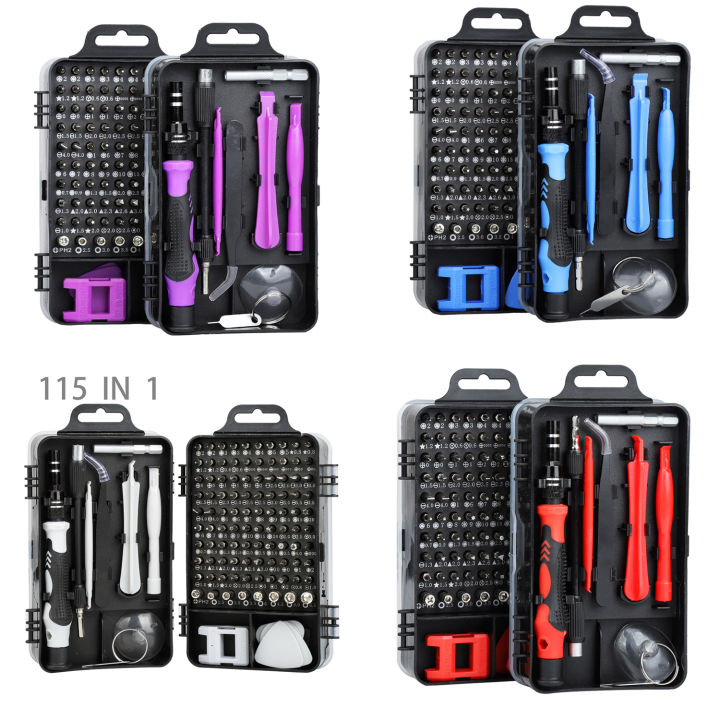 115Pcs Precision Screwdriver Set, Electronic Repair Tool Kit, Suitable ...