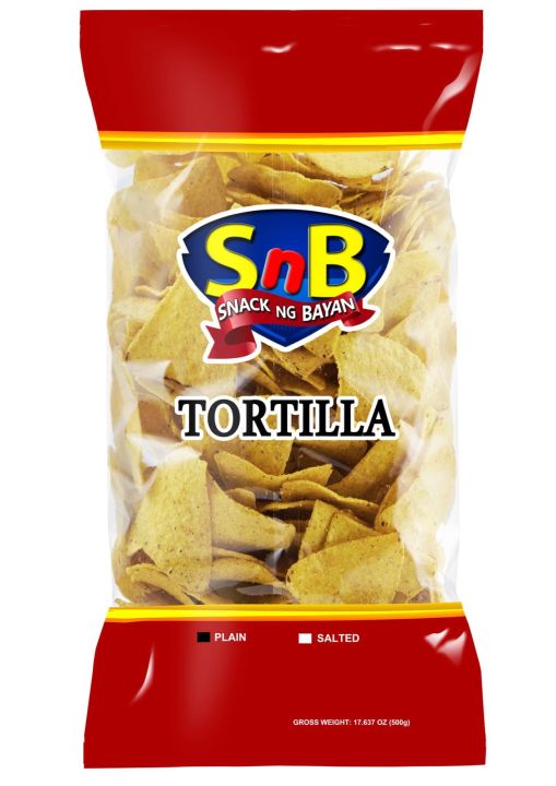 SnB Tortilla Nacho Chips Plain 500g | Lazada PH