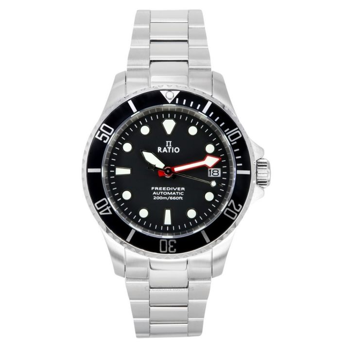Ratio FreeDiver Automatic Diver Watch Sapphire Crystal 200M Water Resistant Men's Diving Watch ...