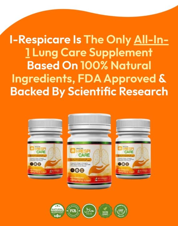 i-respicare The only one FDA approved all in one lung care supplement. 30 capsules | Lazada PH