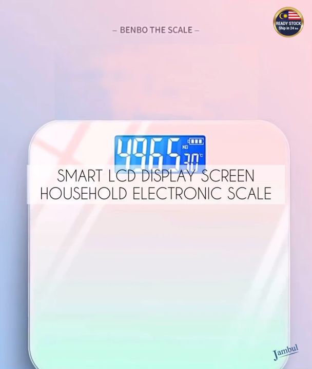 USB Digital Body Weight Scale Electronic Bathroom Glass High Accuracy ...