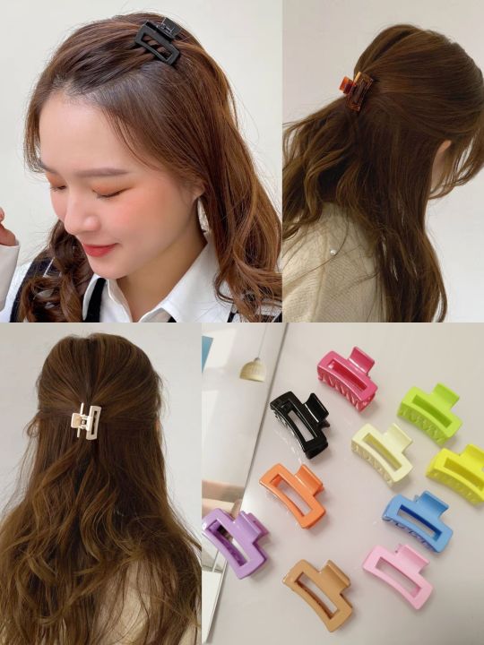 [ ️SG Local Min of Order $5] Simple And Fashion Half Updo Small Matte ...