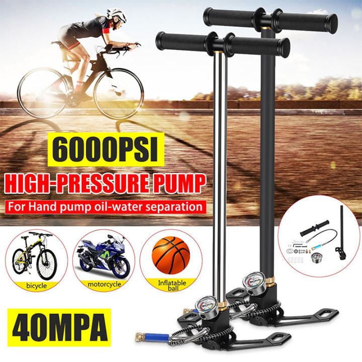 Pcp Pump for airgun 6000Psi/4500Psi High Pressure Hand Pump 3 Stage Air ...