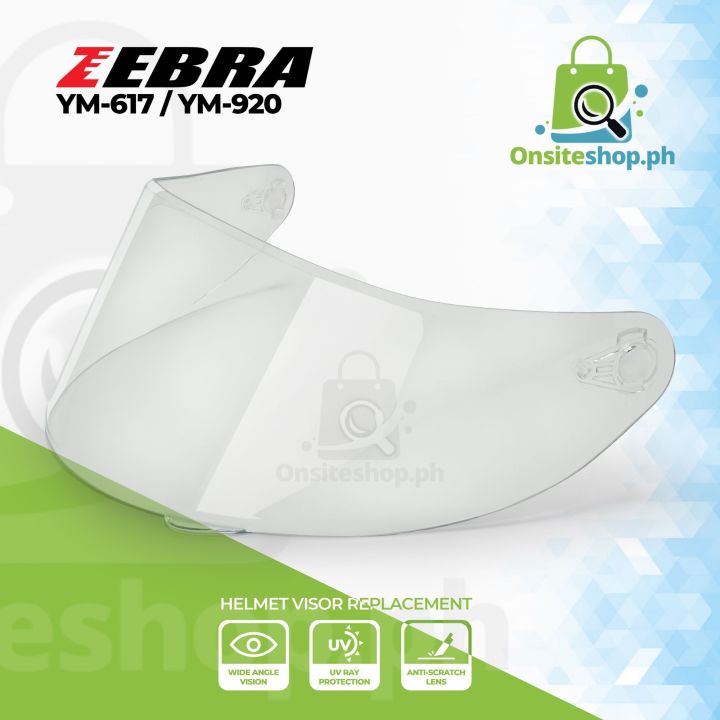 Visor for Zebra 617 920 Motorcycle Full Face Helmet | Lazada PH