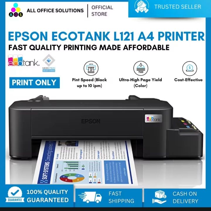 Epson L121 Ink Tank Printer (Upgraded Version of L120) | Lazada PH