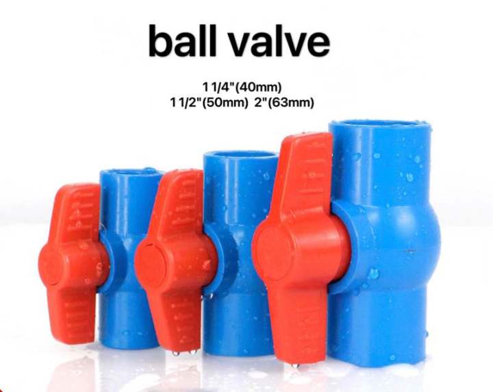 PVC BLUE BALL VALVE 2 INCHES 1 1/2 INCHES 1 1/4 INCHES | Lazada PH