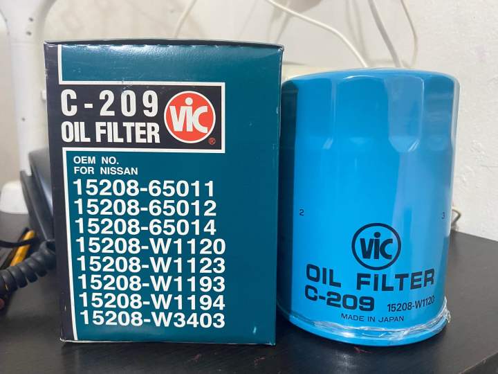 Genuine Vic Oil Filter C-209 for Nissan Urvan, Nissan Frontier, Nissan ...