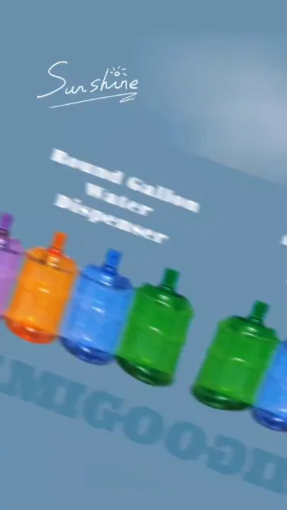 YAMIGO Round Rectangular Drinking Water Bucket 20L or 5 Gallon Blue ...