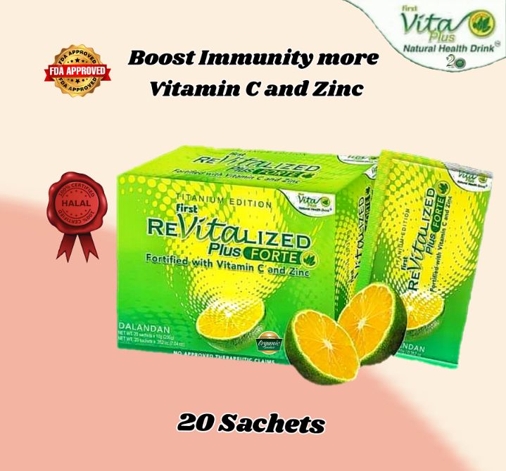 REVITALIZED Plus forte fortified with Vitamin C and Zinc,💯% Authentic product's (COD) | Lazada PH