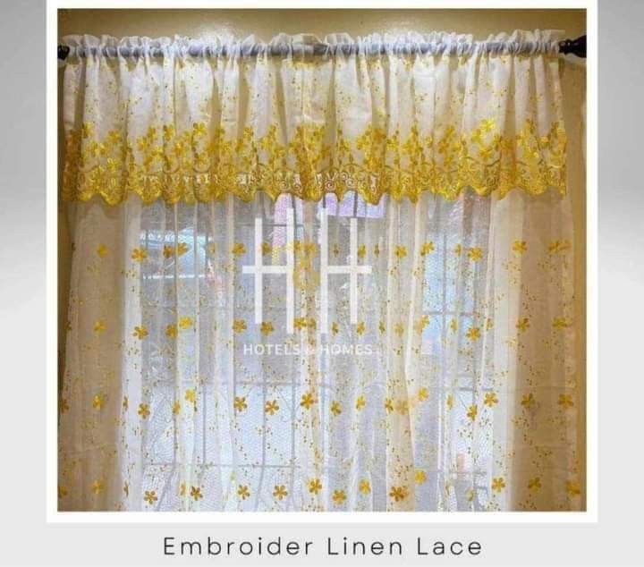 Elegant curtains Embroidery non ring | Lazada PH