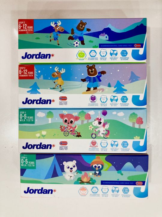 JORDAN Kid's Toothpaste Step 1 | Step 2 75g Ubat Gigi Baby( Flavour ...