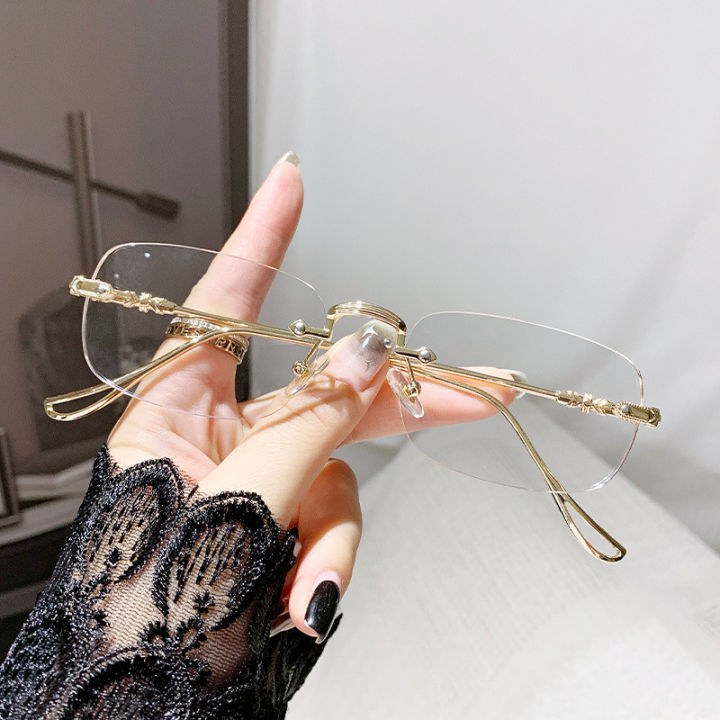 -4.0 To 0 Frameless Photochromic Myopia Glasses Computer Glasses for ...