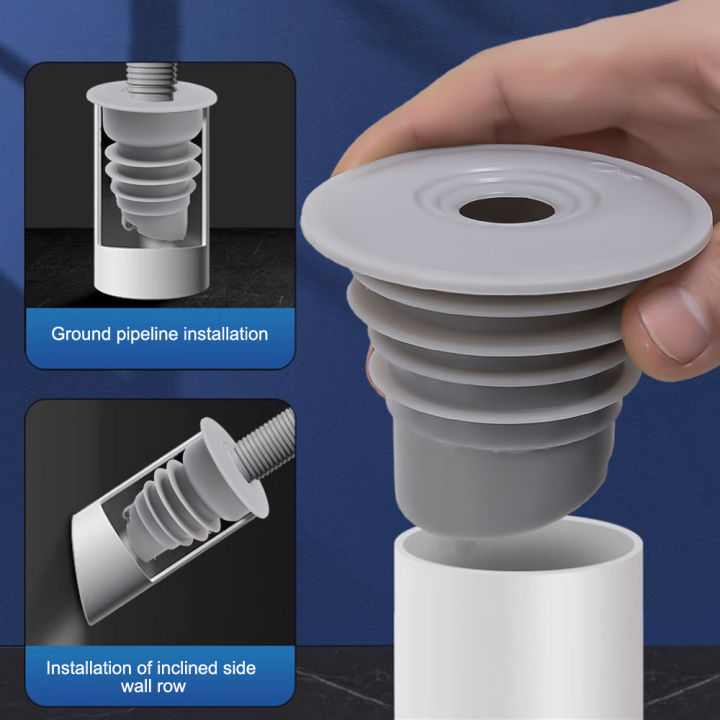 Silicone Drains Sewer Pipe Sealing Ring Washing Machine Anti-odor Floor ...