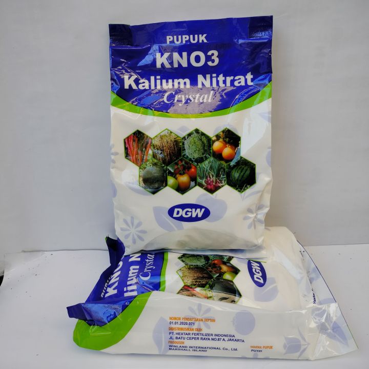 Pupuk Kalium Nitrat Crystal 1KG Kristal DGW KNO3 Putih Nitrogen 13% ...