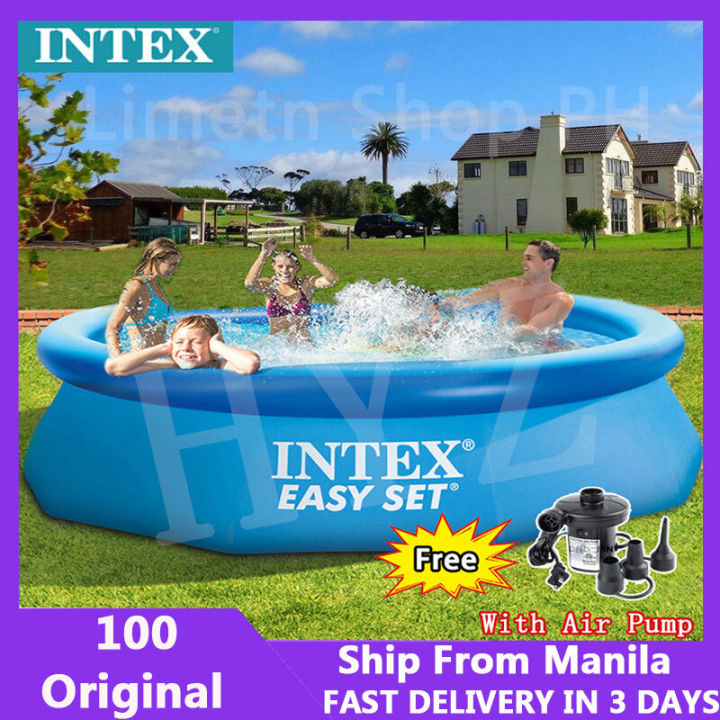 Intex Inflatable Swimming Pool Family Big Size Inflatable Round ...