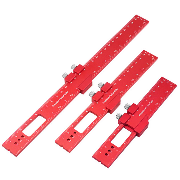 Precision Pocket Ruler T-Type Scribing Ruler Carpenty Square T Track ...
