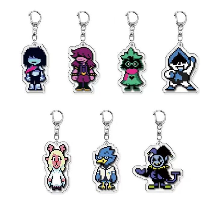 Acrylic Keychain Bag Charm Decorative Cartoon Game Character Pixel ...