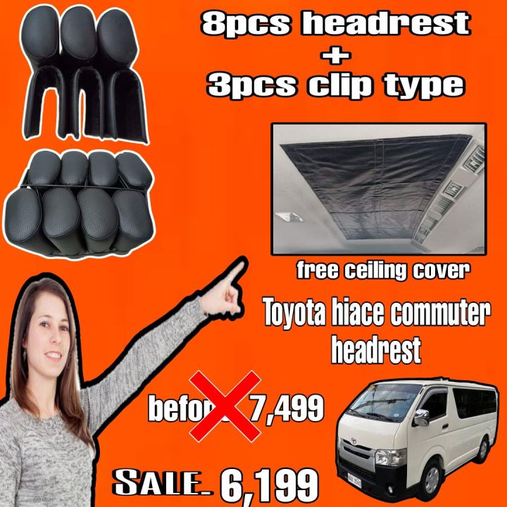Toyota hiace commuter decontent headrest set 11pcs | Lazada PH