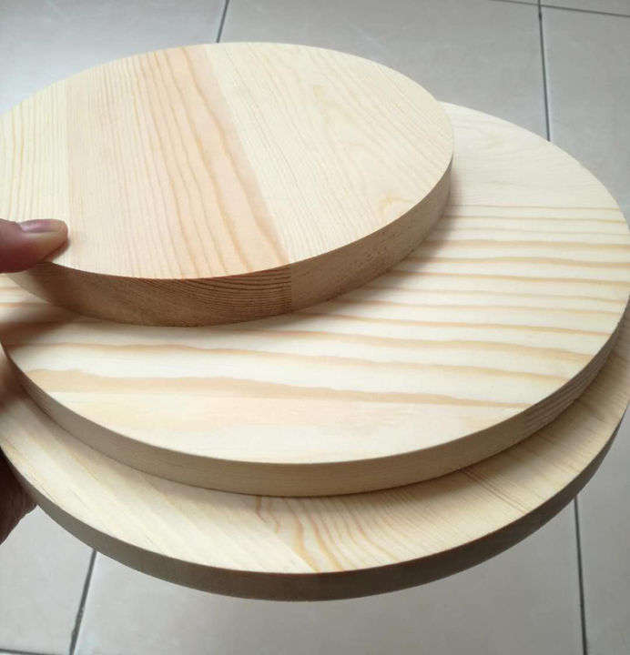 Model Material 1cm 2cm Thick round Solid Wood Boards 20/30/35/40/45 ...