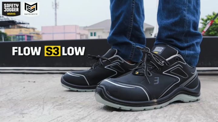 [ของแท้พร้อมส่ง] Safety Jogger รุ่น FLOW S3 LOW รองเท้าเซฟตี้หุ้มส้น ...