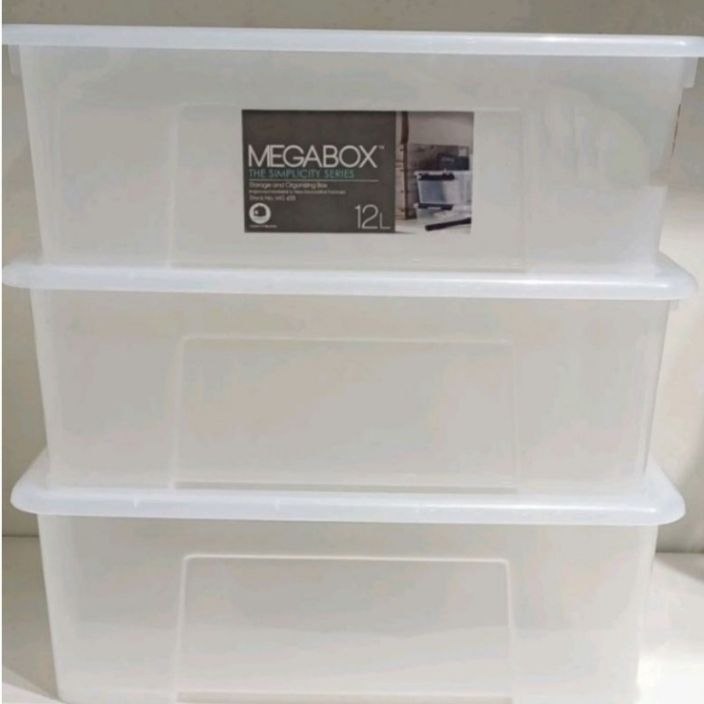 Megabox rectangular storage box 12L (40x29x14CM) | Lazada PH